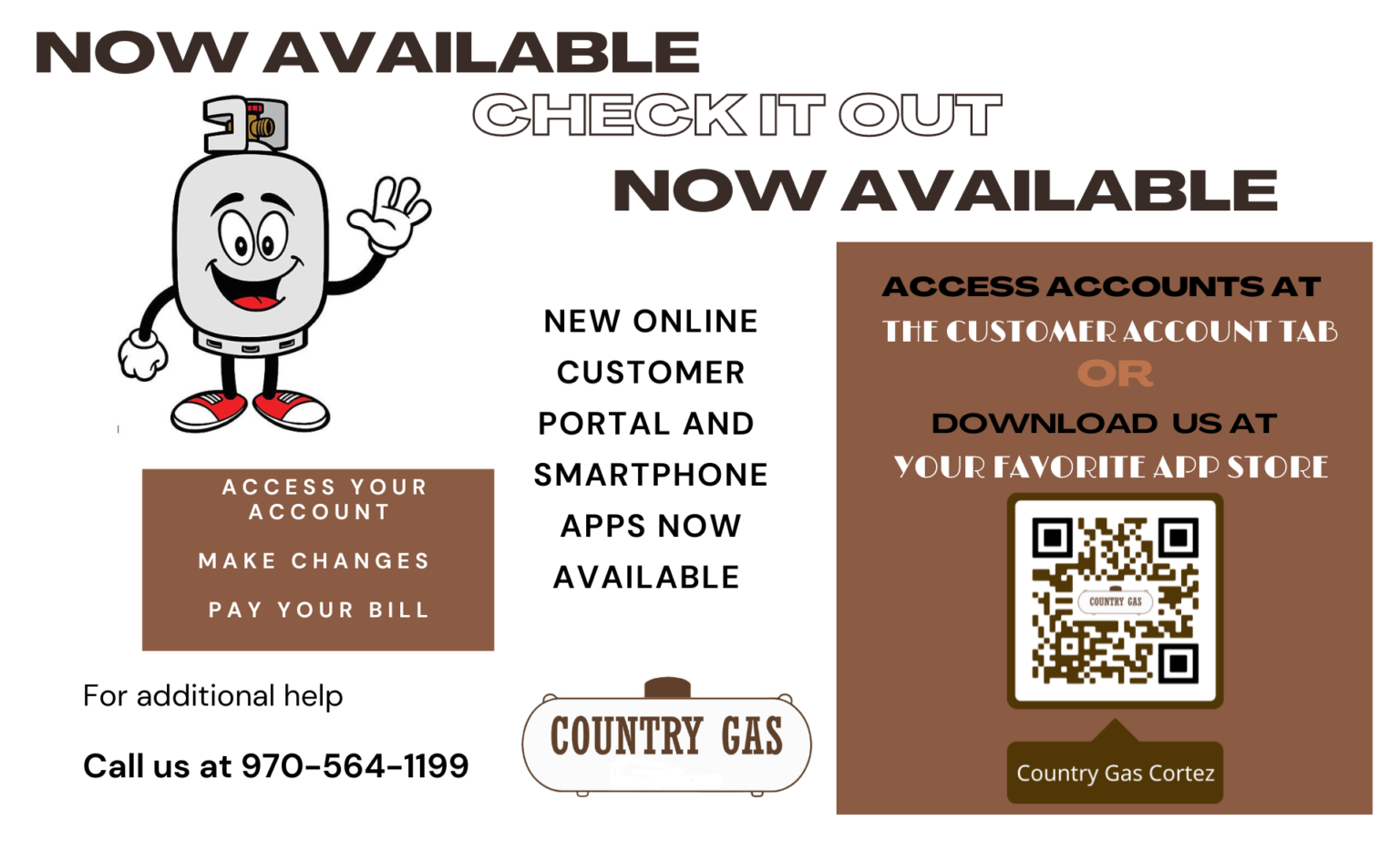 New Technology Available – Access your account now! – Country Gas – Cortez